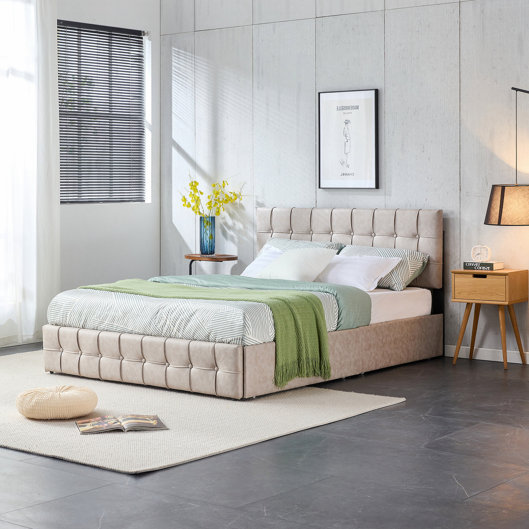 Red Barrel Studio Floden Tufted Storage Platform Bed - Wayfair Canada