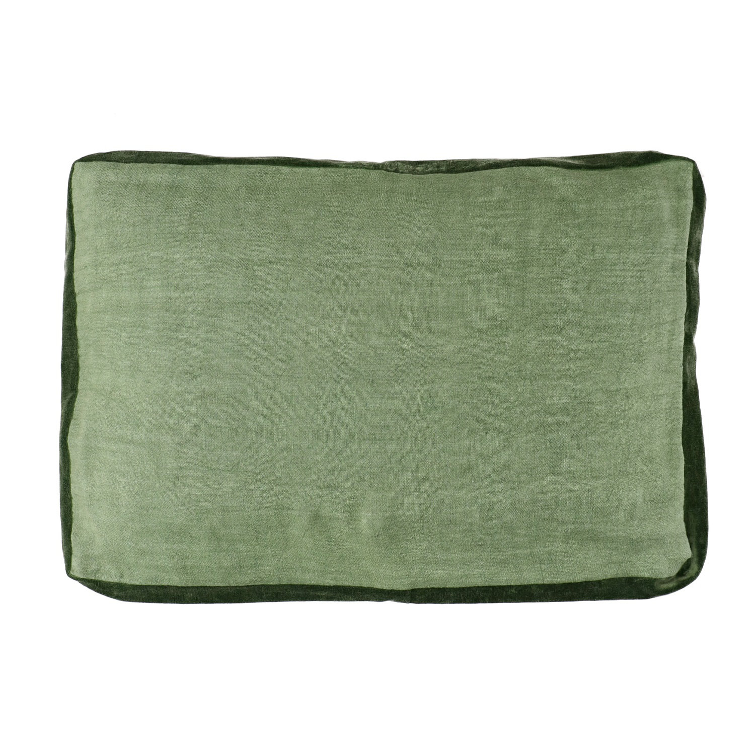 Pomax Alpha Green Borders Linen Cushion - Wayfair Canada