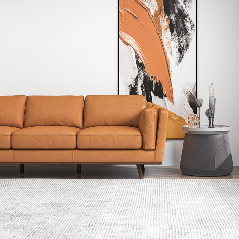 Wade Logan® Balmeet 88'' Leather Sofa | Wayfair