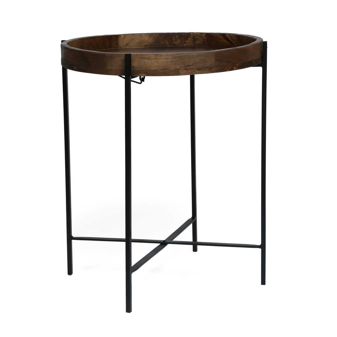 Home Decor Round End Table Metal Base | Wayfair