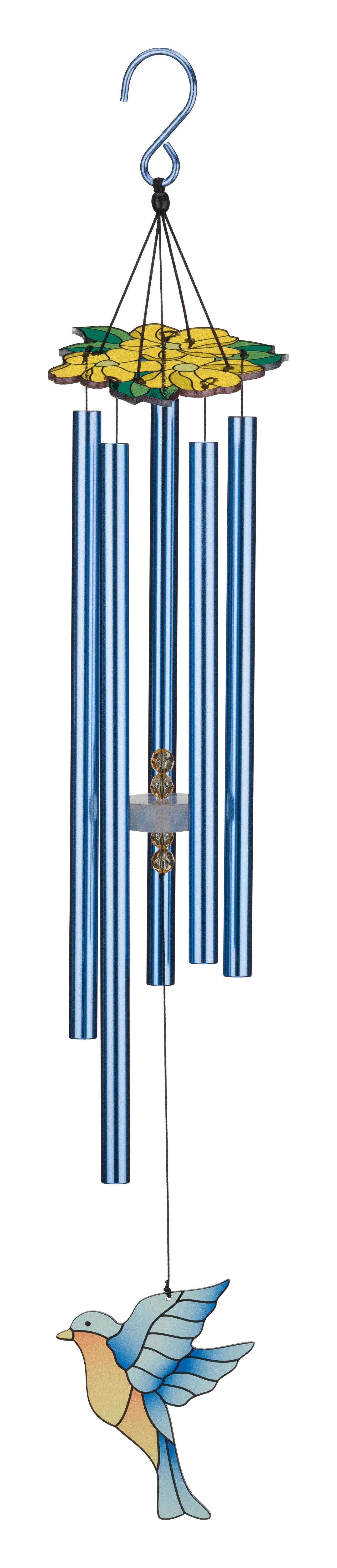 Regal Art & Gift Floral Bird Chime 32" - Bluebird - Wayfair Canada