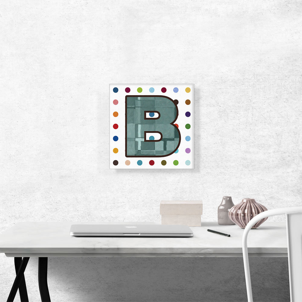ARTCANVAS Fun Polka Dots Letter B Canvas Art Print - Wayfair Canada