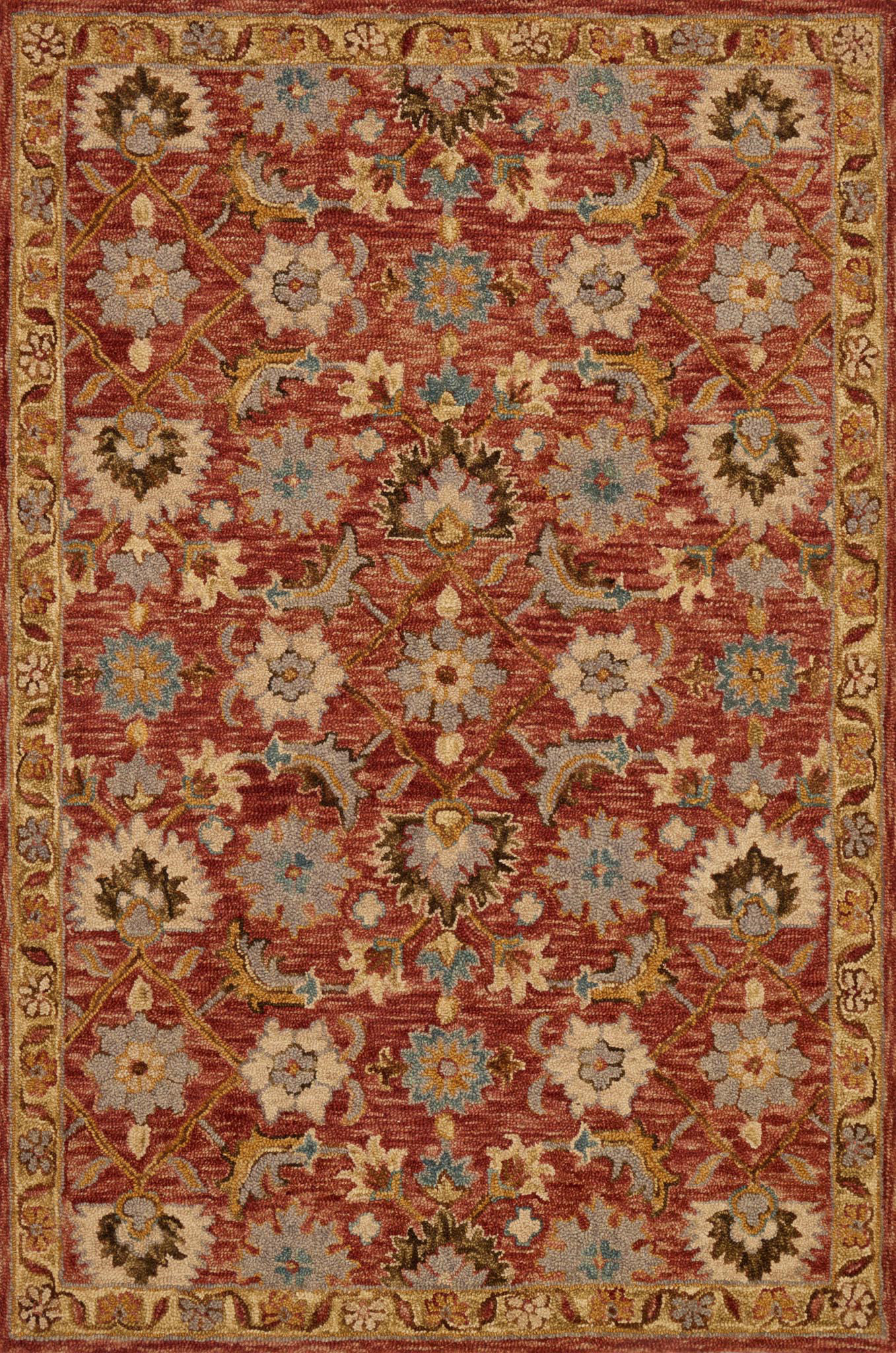 Lark Manor Asan Looped / Hooked Wool Floral Indoor Rug & Reviews | Wayfair