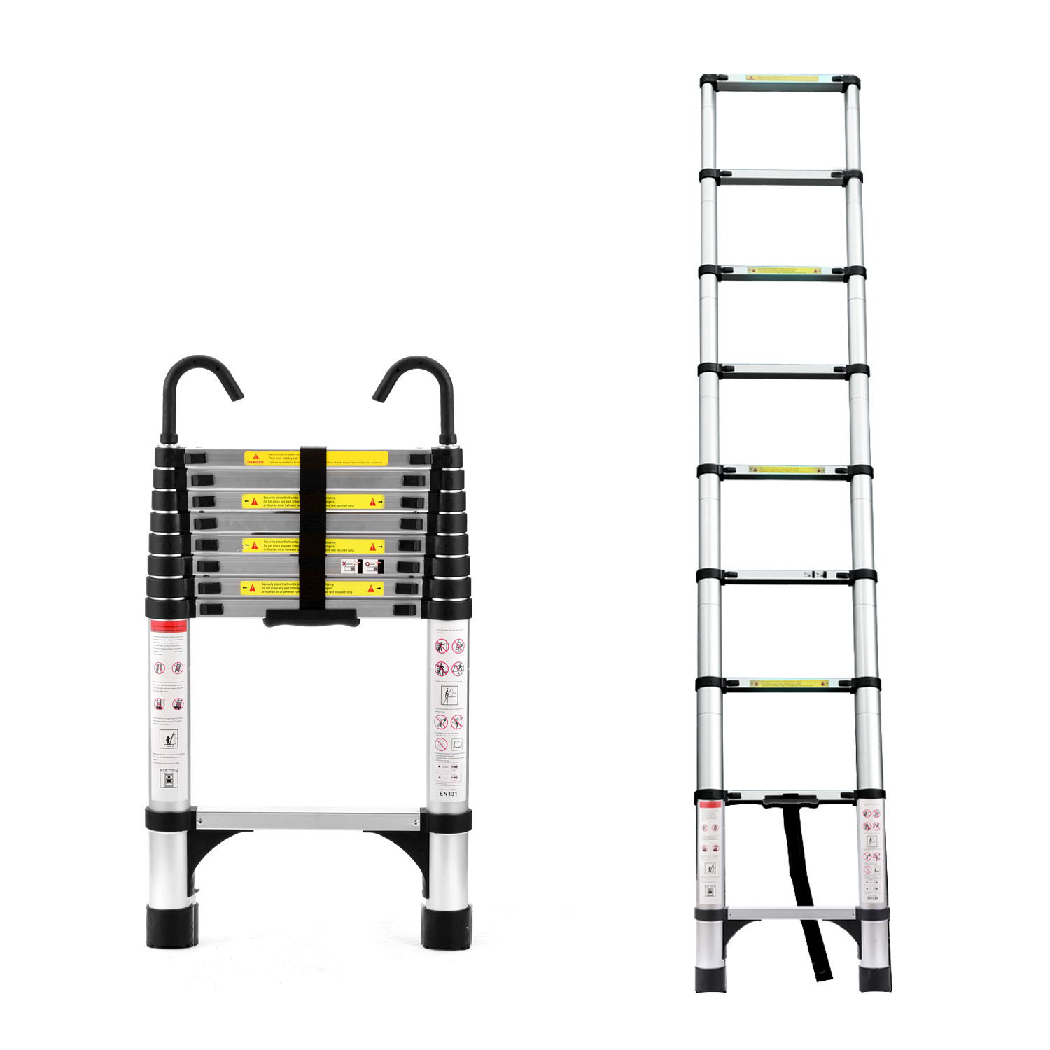 WFX Utility™ 8.5FT telescopic ladder, telescopic aluminum alloy multi ...