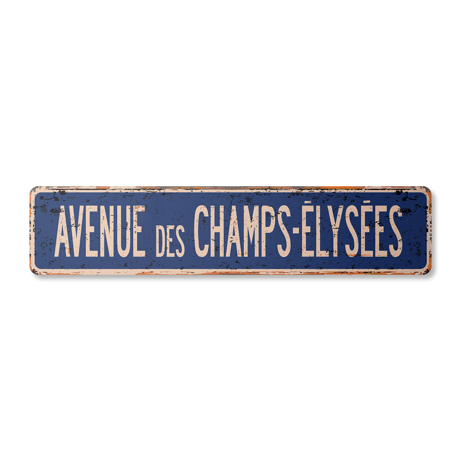 SignMission Avenue Des Champs Street Sign Aluminum 4" X 18" - Wayfair ...