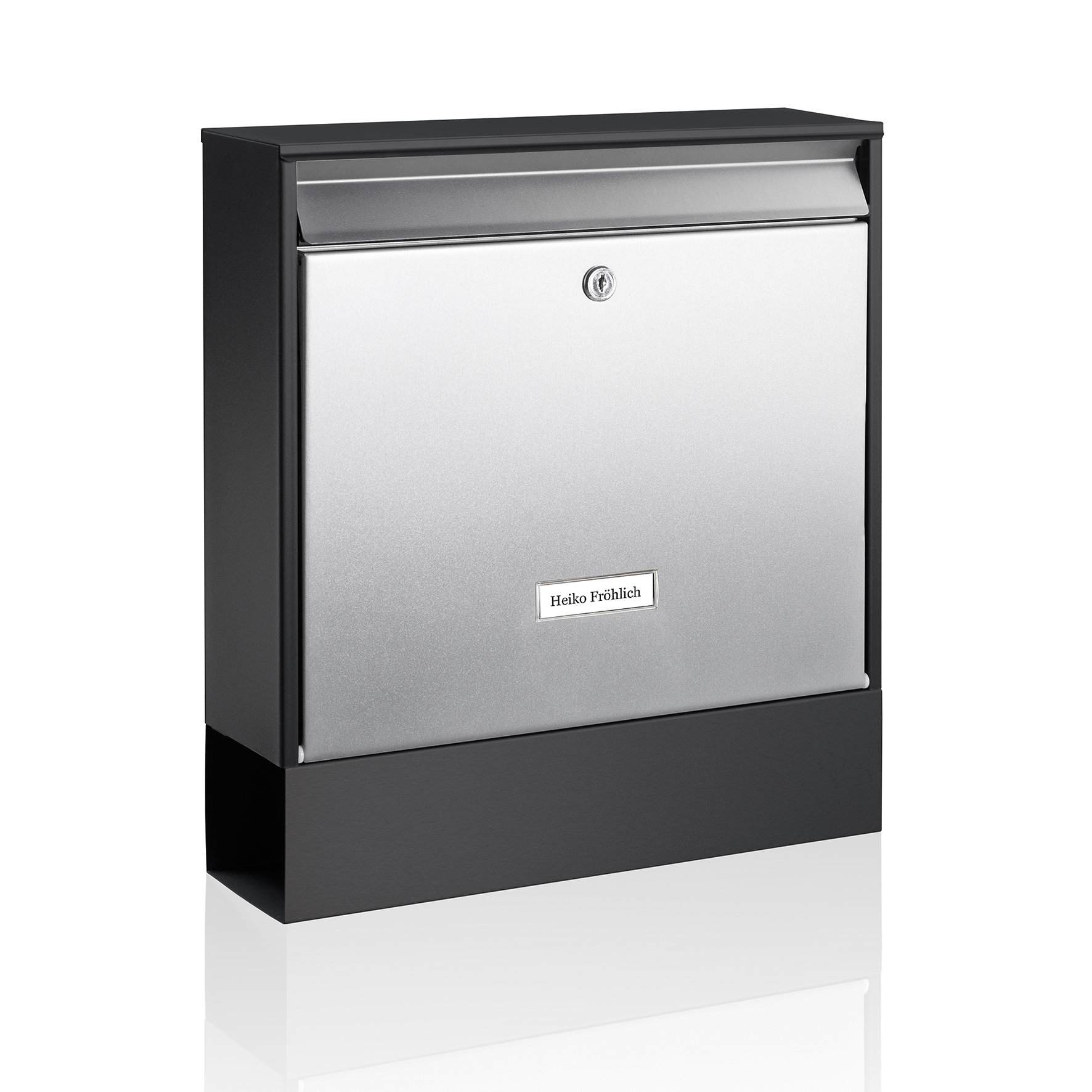 BURG-WÄCHTER Oxford Black & Stainless Steel Wall Mounted Lockable ...