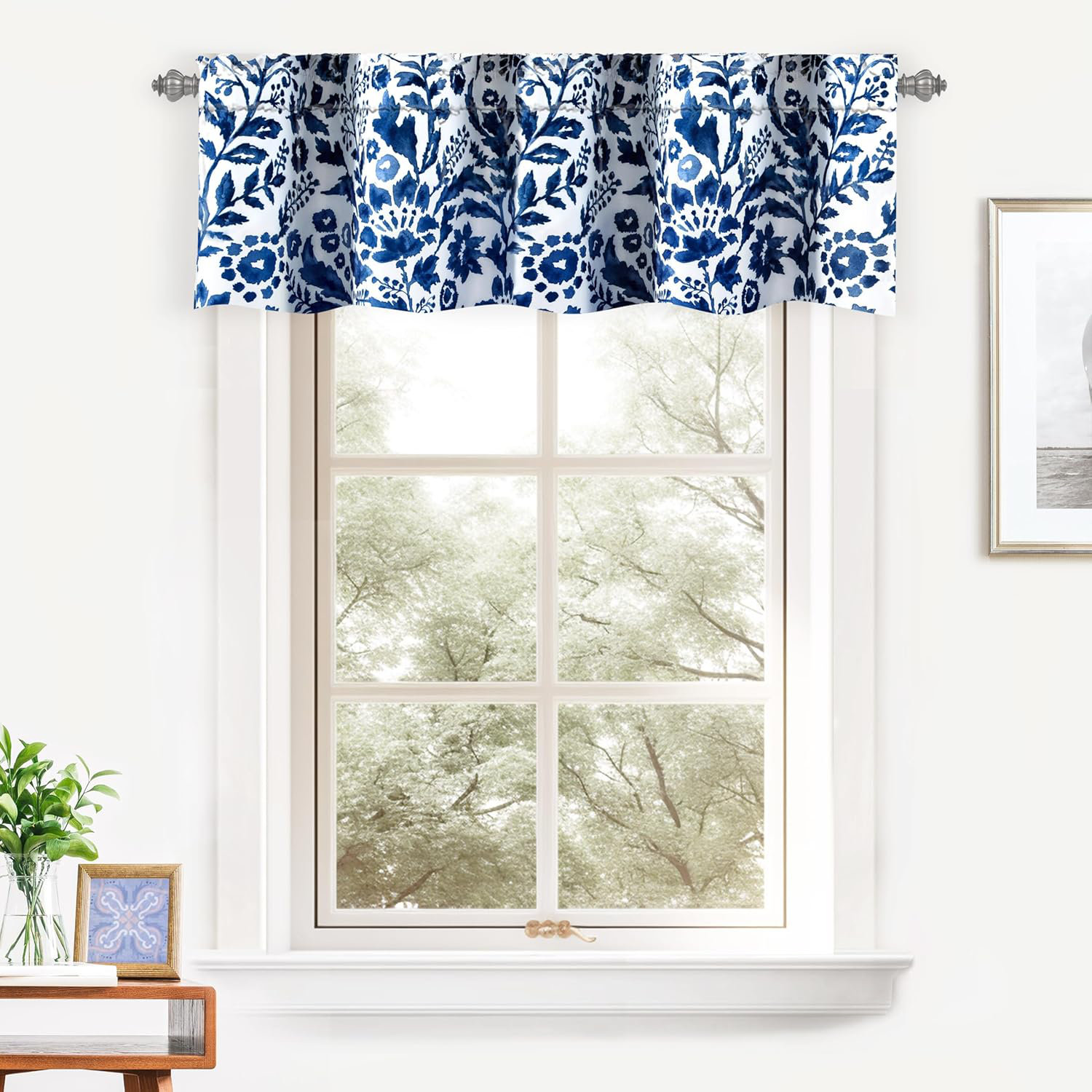 RAPTIZ Lined Valance Double Layer Thermal Insulated Room Darkening ...