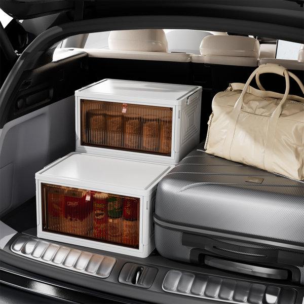 Rebrilliant Plastic Box Set Stackable Storage Bins Folding Organizer ...