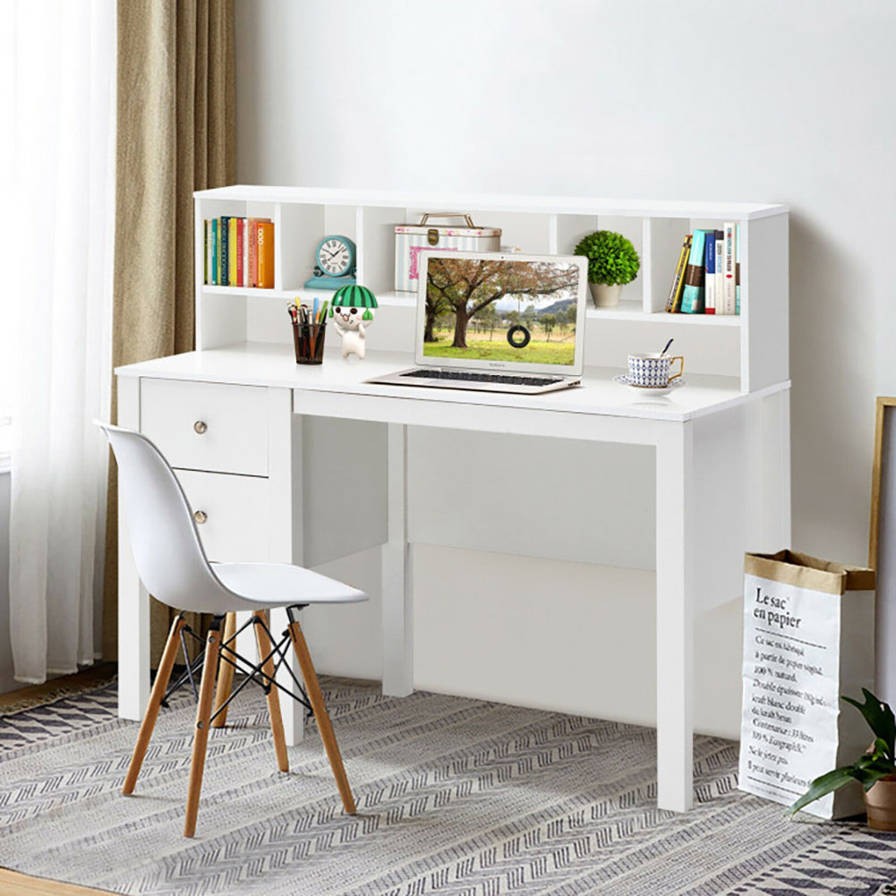 Latitude Run® Desk with Hutch | Wayfair