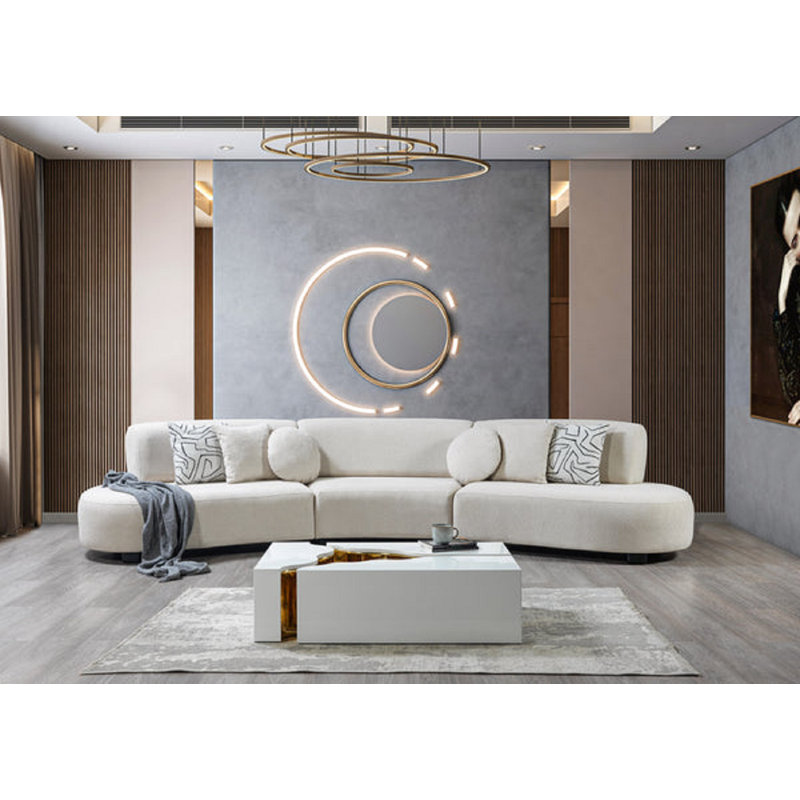 Brayden Studio® Daekwon 3 - Piece Upholstered Sectional | Wayfair