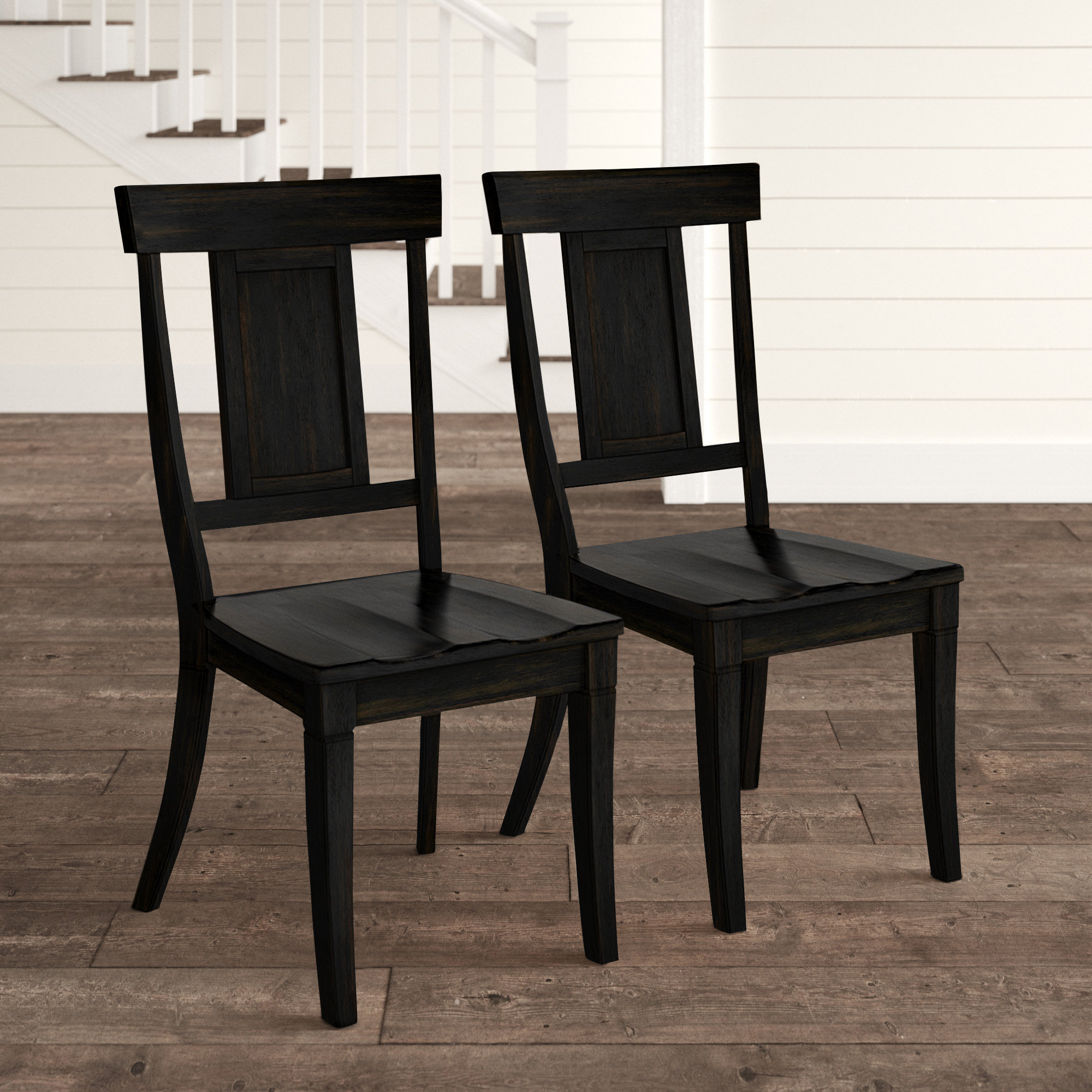Three Posts™ Fortville Solid Wood Side Chair & Reviews | Wayfair