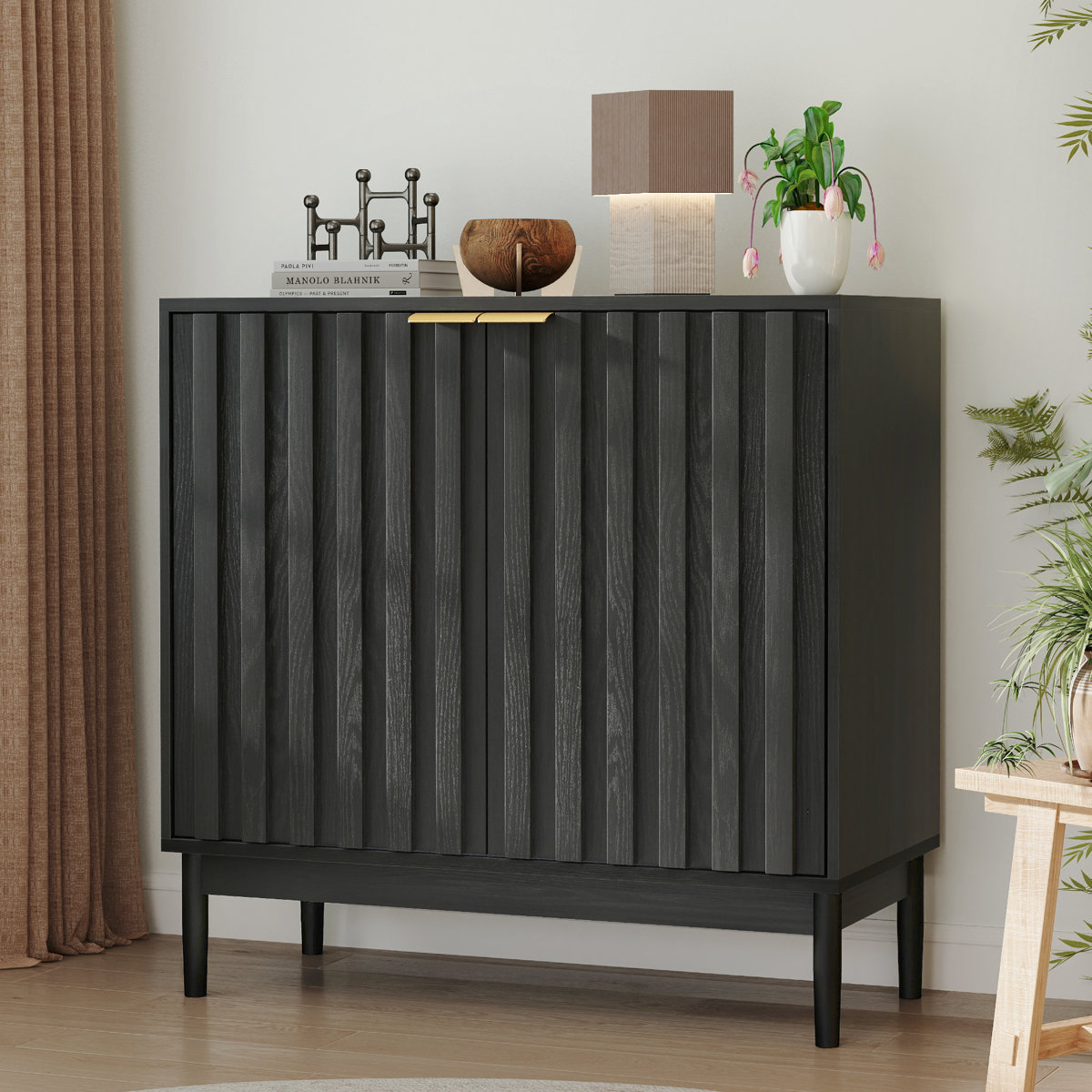 Latitude Run® 31" Sideboard, Accent Cabinet,Fluted Sideboard Cabinet ...