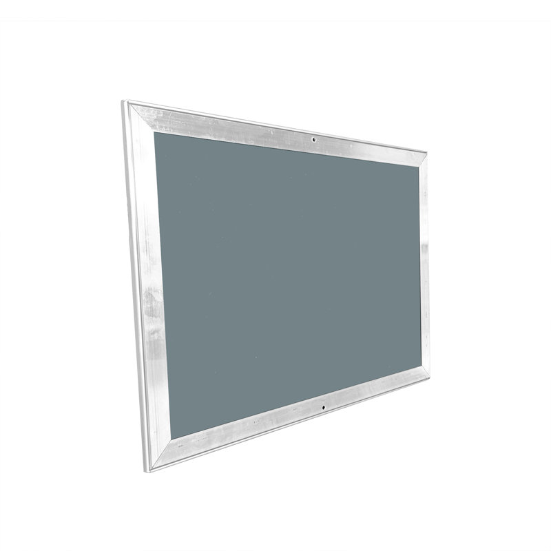 FixtureDisplays Frame, Wall or Poll Mount Poster/Picture Snap Silver ...