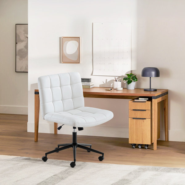 Ebern Designs Modern Task Office Chairs with Wheels Wide Task Chair ...