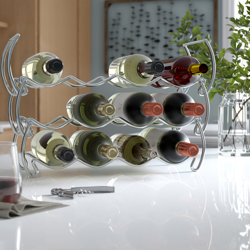 Sorbus Metal Detachable 14 Bottle Tabletop Wine Rack & Reviews ...