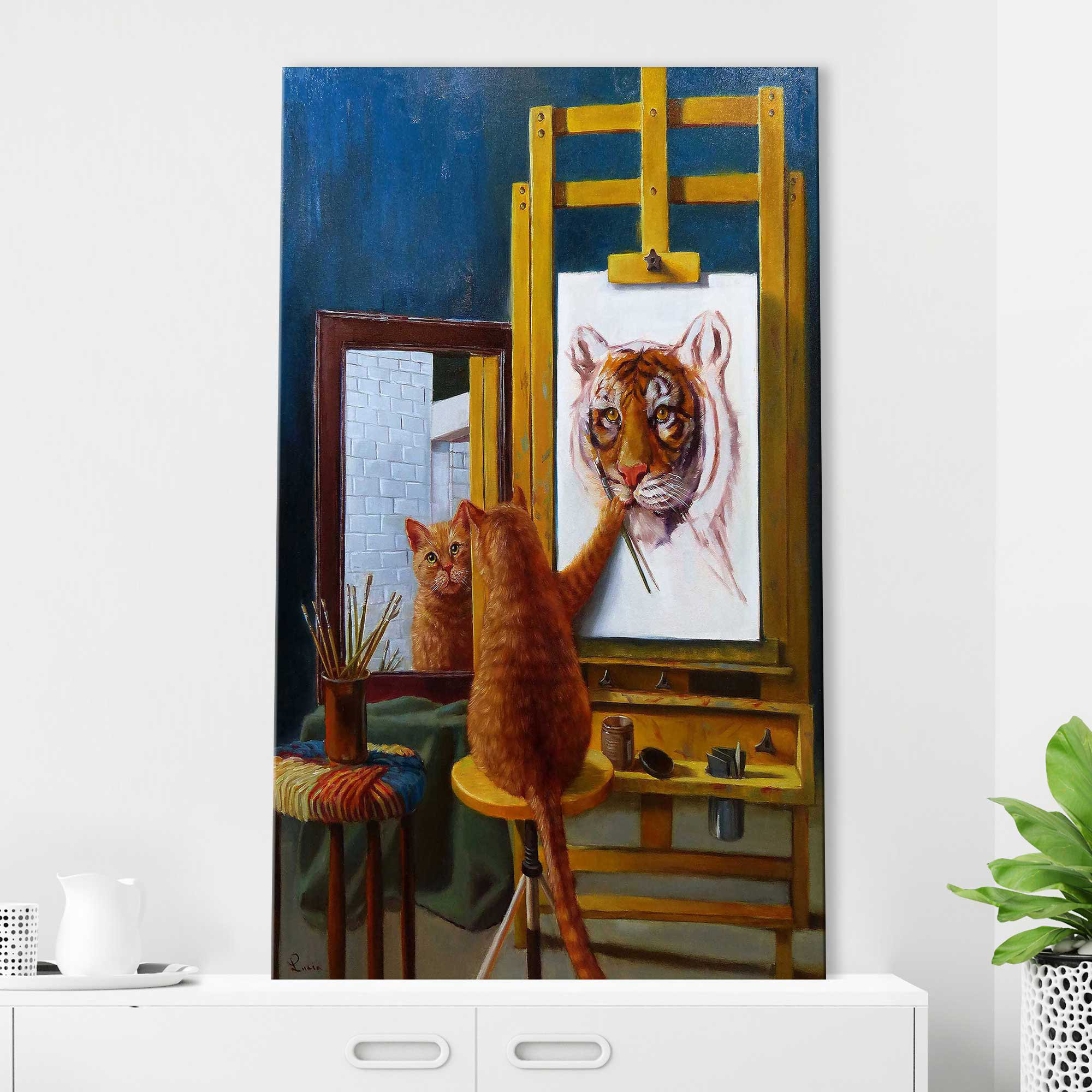 Red Barrel Studio Norman Catwell by Lucia Heffernan - Painting ...