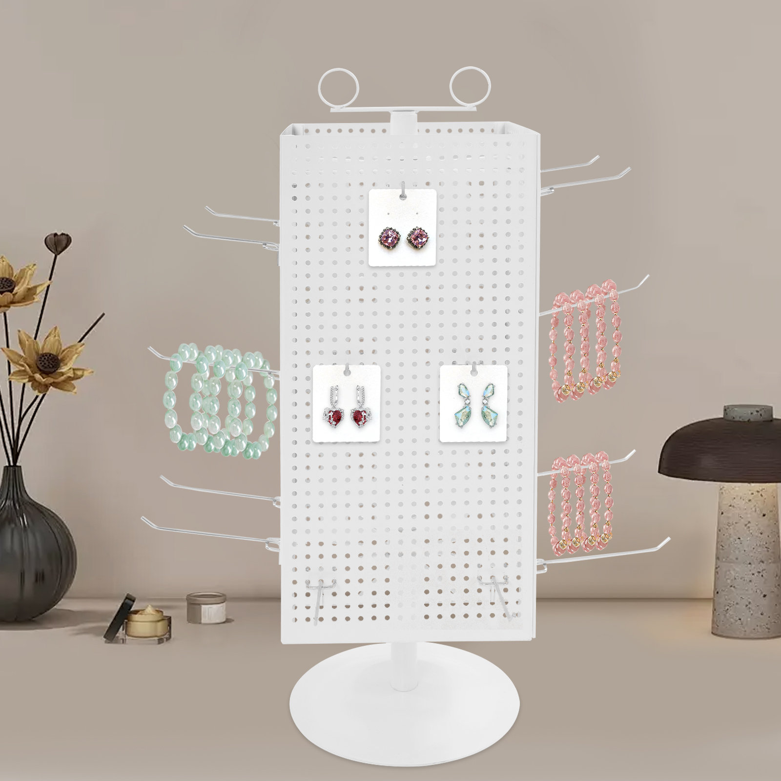 Wrought Studio Display Stand Perforated Panel Display Stand 4-Sided 360 ...