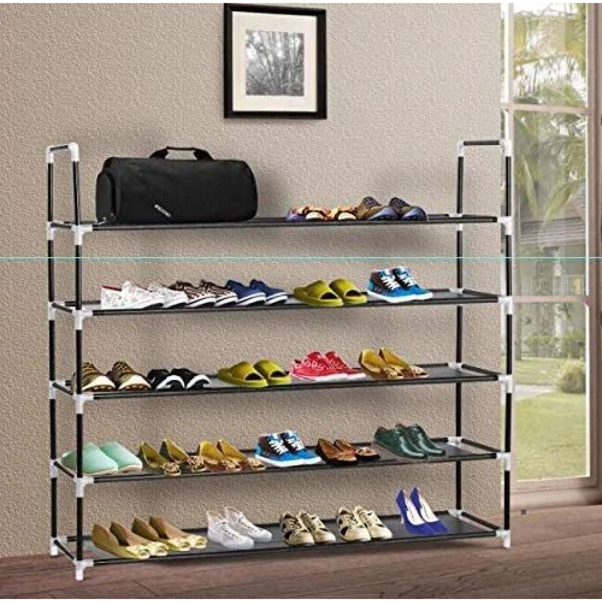 Rebrilliant 25 Pair Shoe Rack & Reviews | Wayfair
