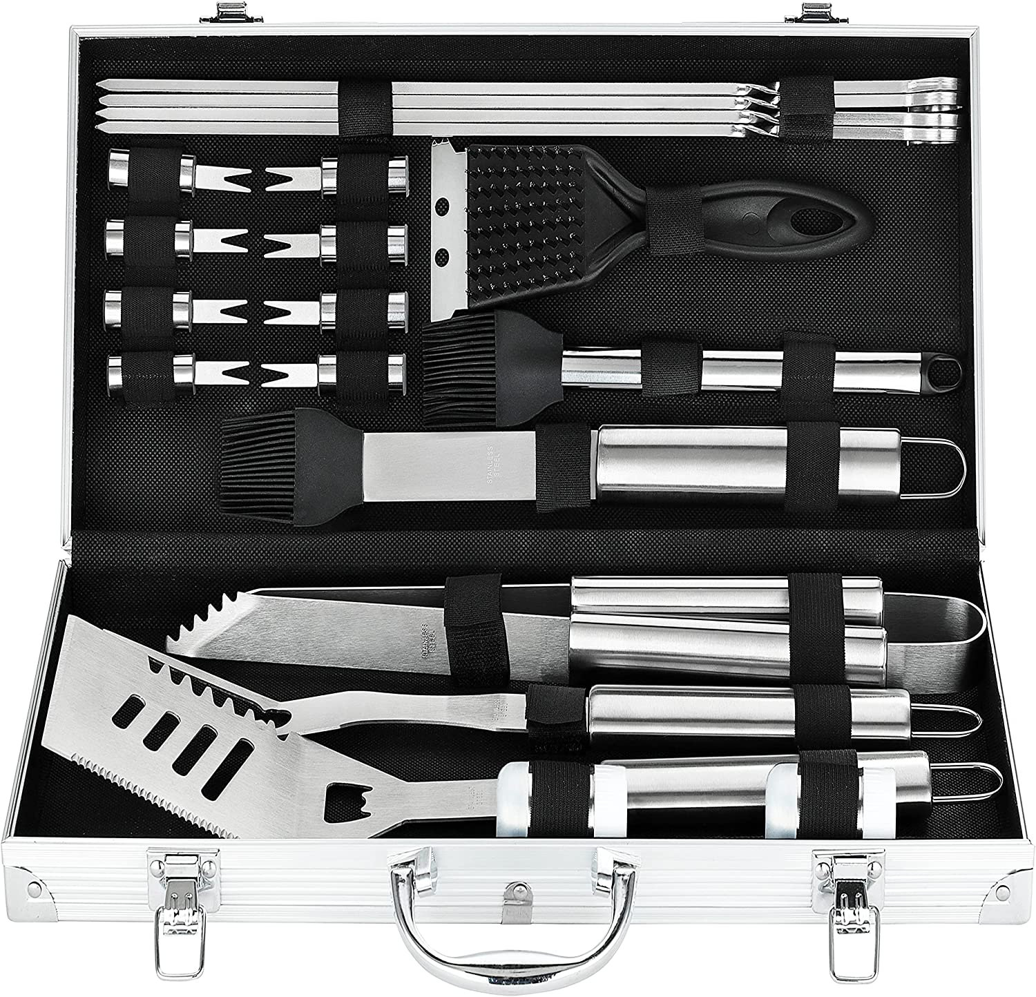 JUMMICO Aluminum Case 21 Piece Grilling Tool Set - Wayfair Canada