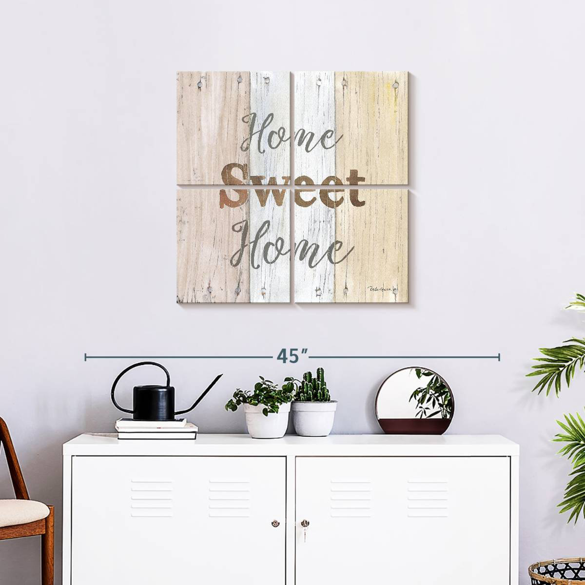 Trinx Kema Farmhouse Home Sweet Home Wall Sign | Wayfair
