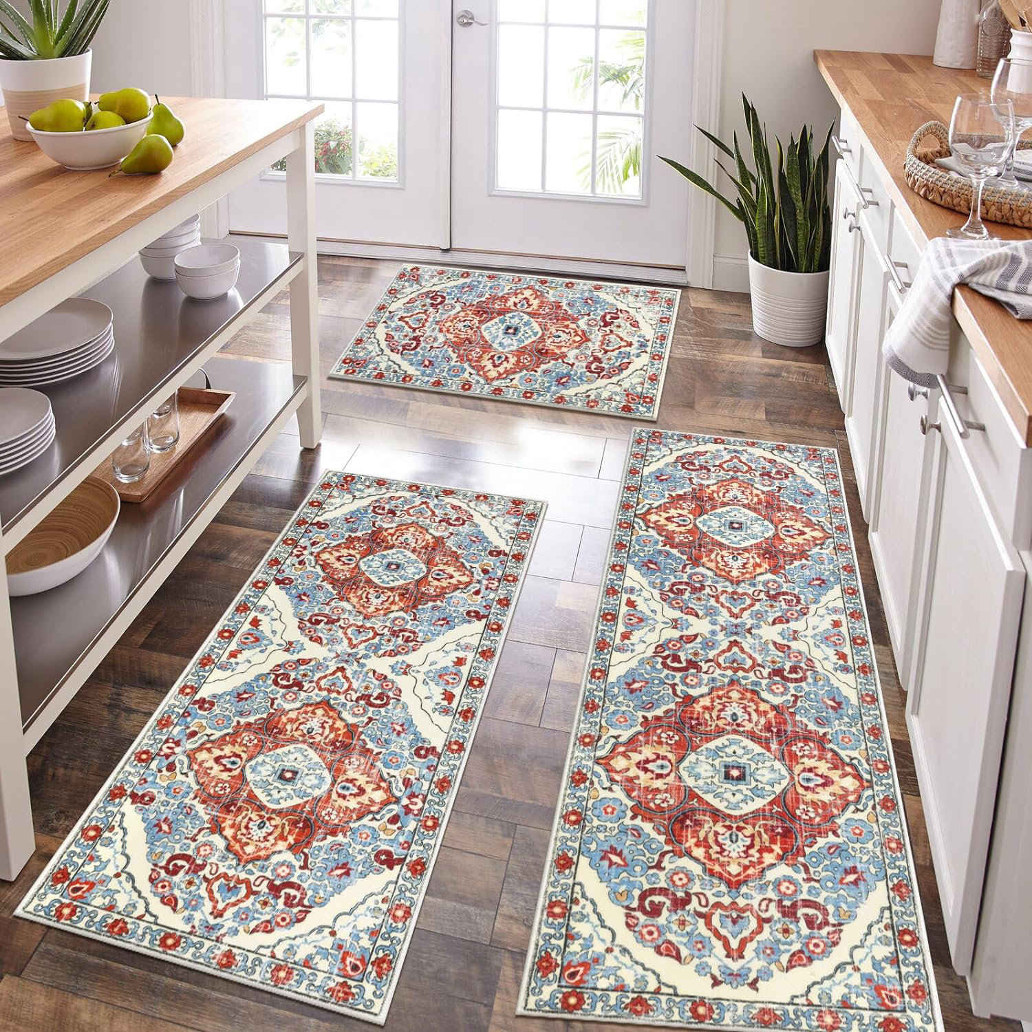 Canora Grey Kitchen Rug Sets 3 Piece Non Slip & Reviews | Wayfair