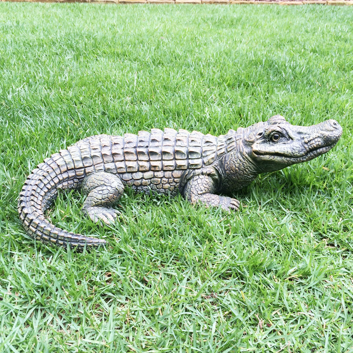 HomeStyles Life's A Beach Alligator Garden Statue & Reviews | Wayfair