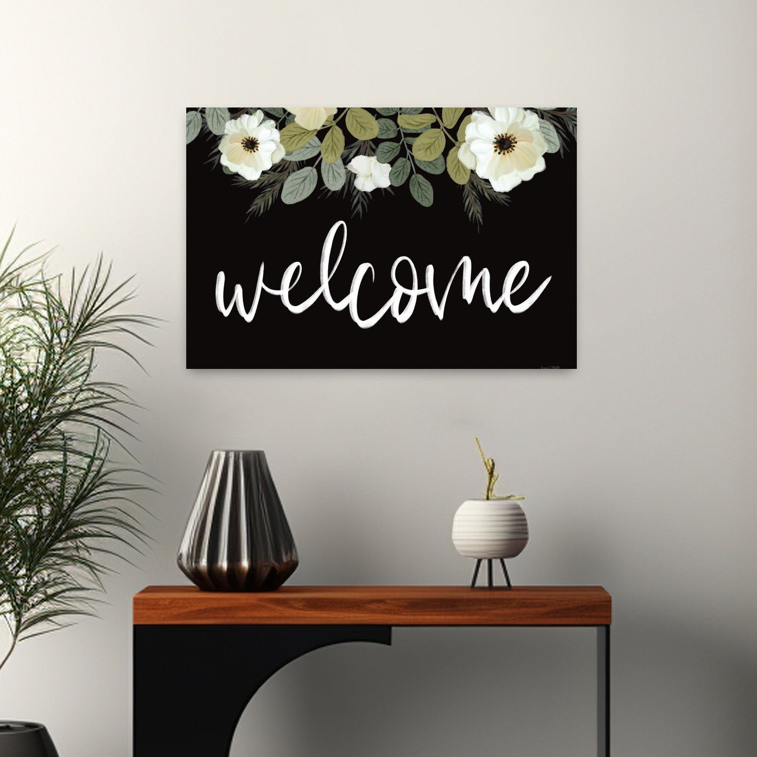 Ophelia & Co. Welcome Rustic Abstract Contemporary Art | Wayfair