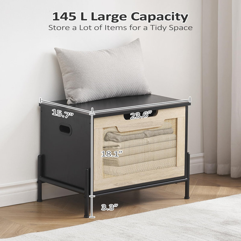 Bayou Breeze Azaya Storage Bench | Wayfair