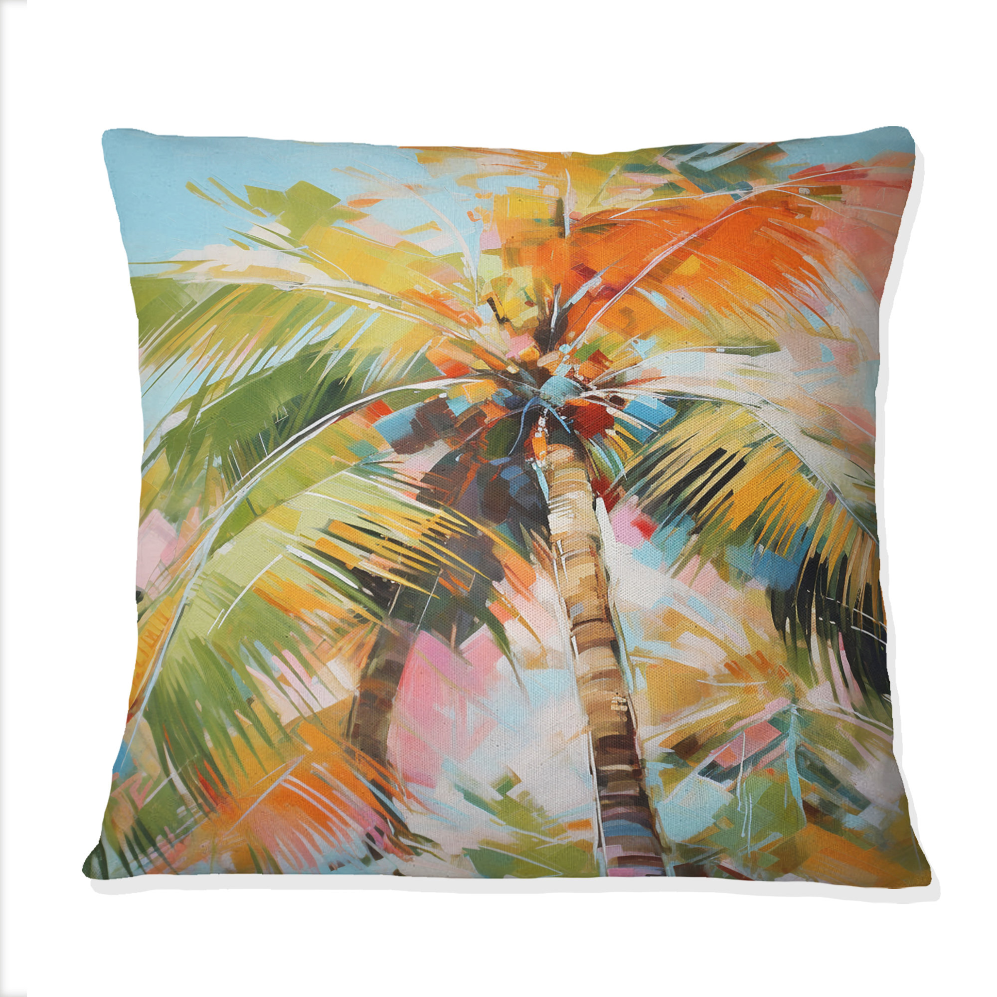 Design Art Palm Trees Palm VII - Palms & Palm Trees Printed Throw ...