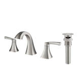 VANITYFAIR Widespread Faucet 2-handle Bathroom Faucet with Drain ...