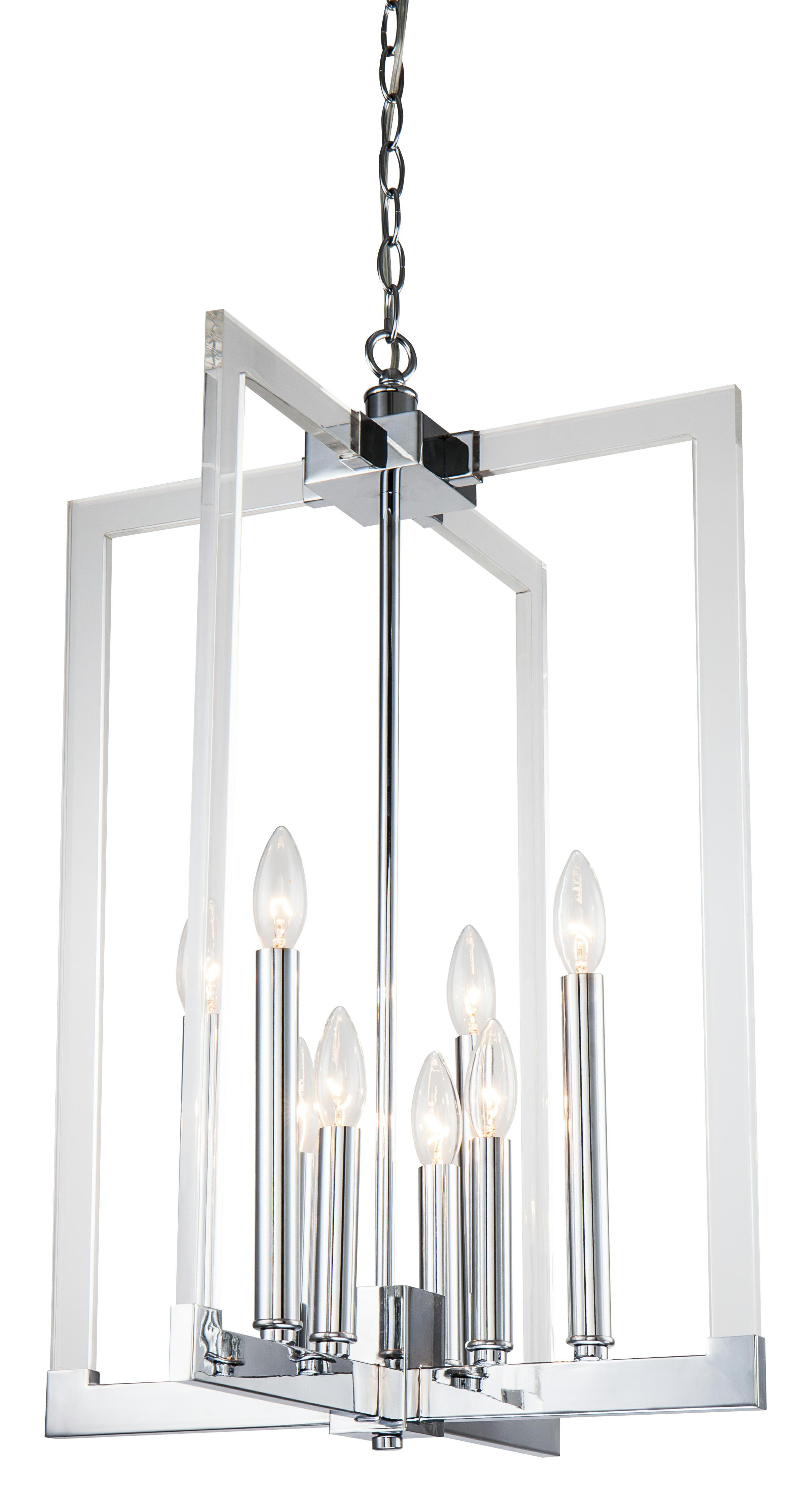 Mercer41 18-Inch Chrome Metal Frame Ceiling Fixture - Wayfair Canada