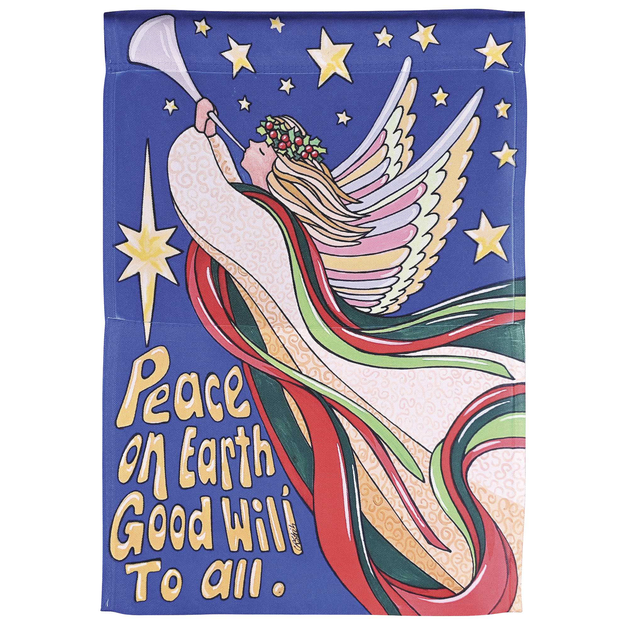 Alcott Hill® House Flag Angel Peace On Earth Goodwill | Wayfair