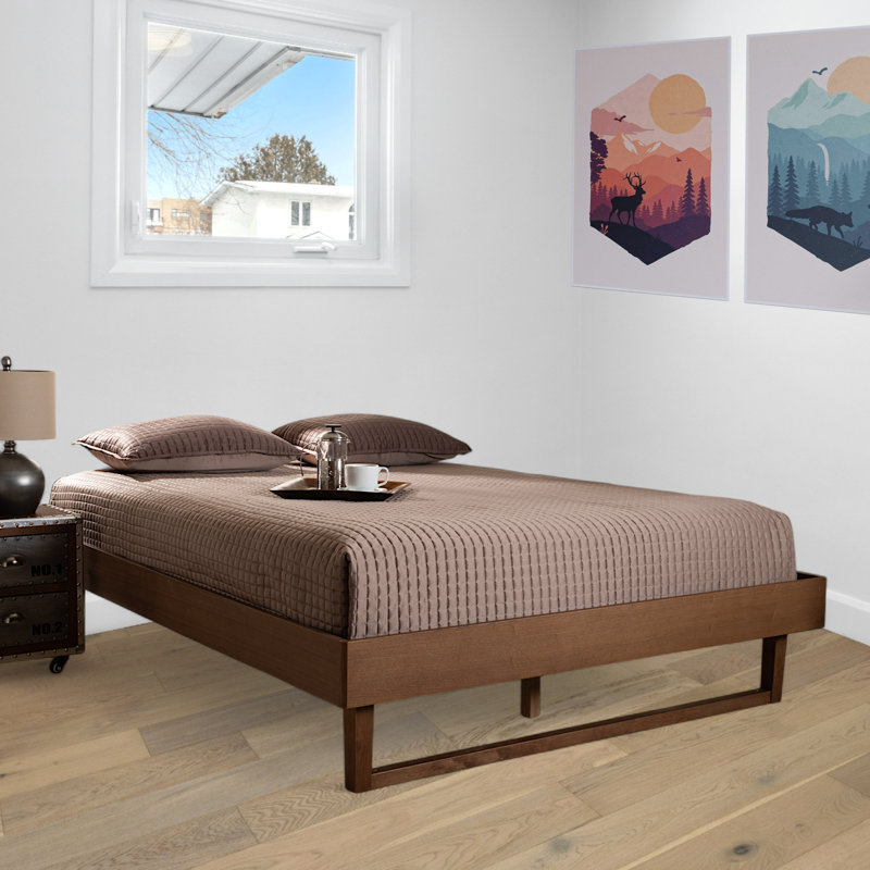 Latitude Run® Winchester Platform Bed Frame in Mid-Century Modern ...