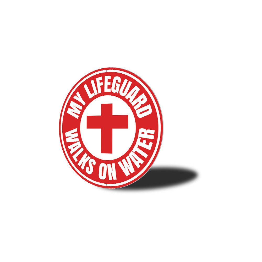 Lizton Sign Shop, Inc Jesus Lifeguard Aluminum Sign | Wayfair