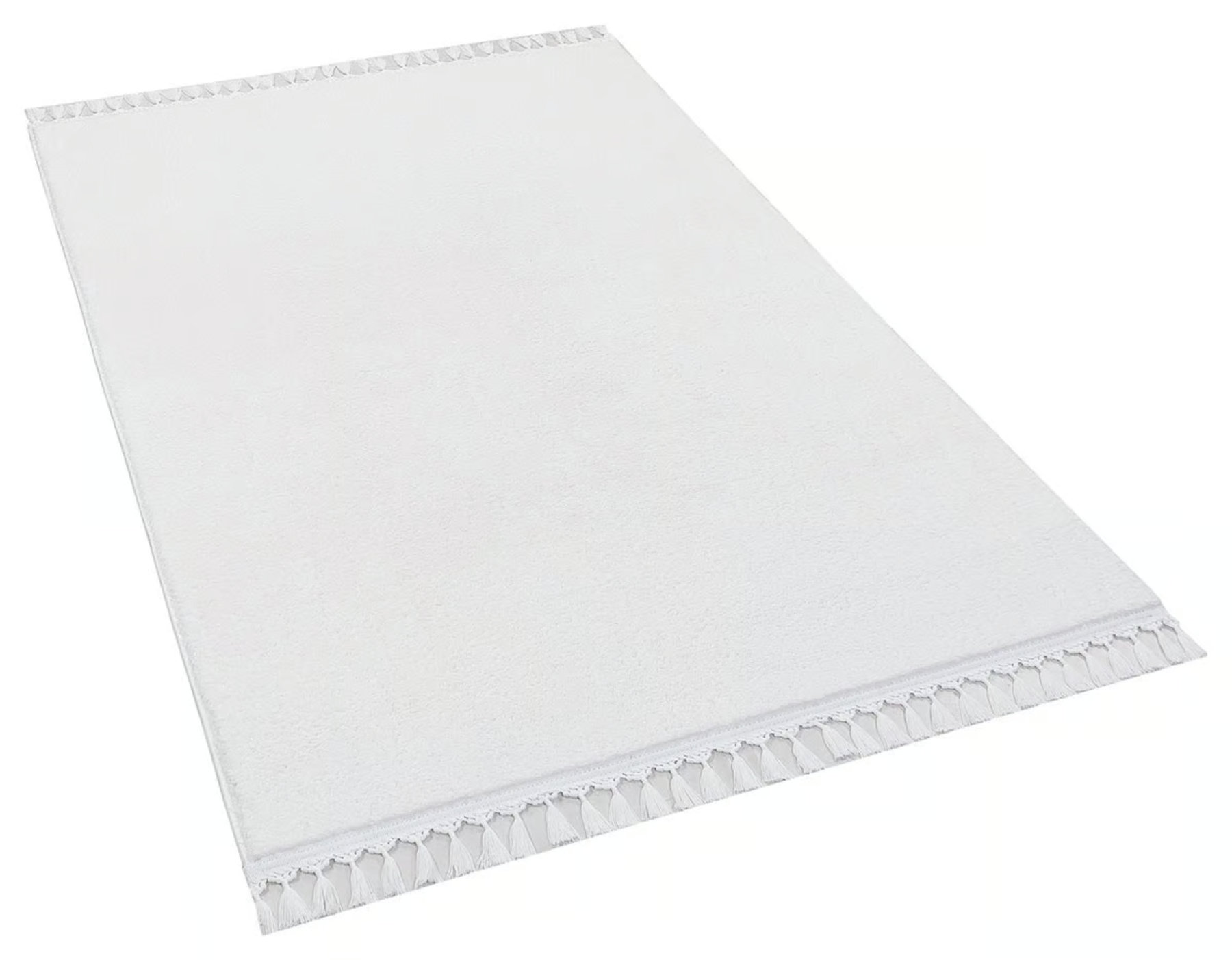 Latitude Run® Fideline White Color Carpet No Pattern And Not Solid ...