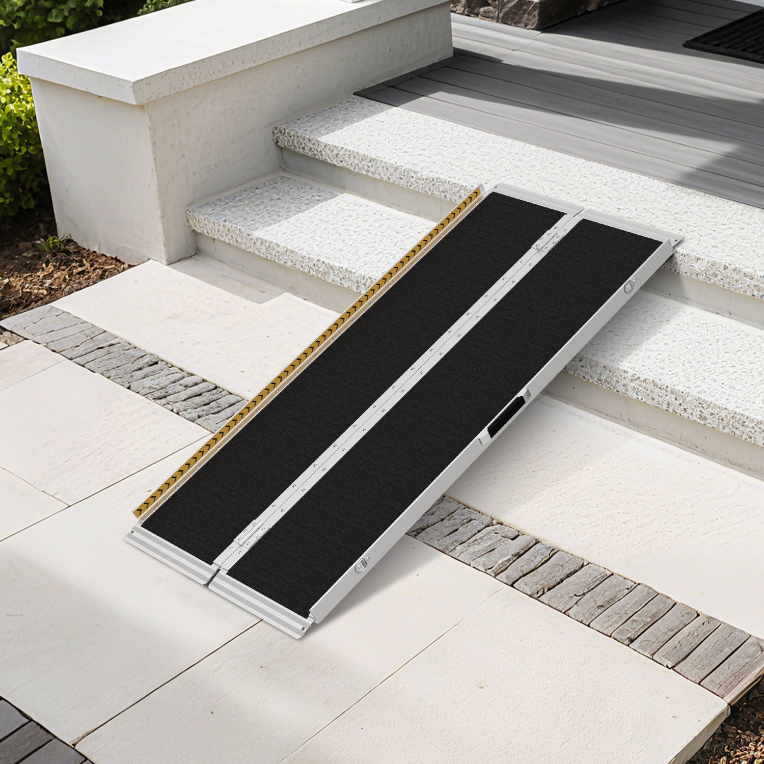 BRIOPAWS 60/72/84/96/120'' L Portable Wheelchair Ramp For Doorways ...