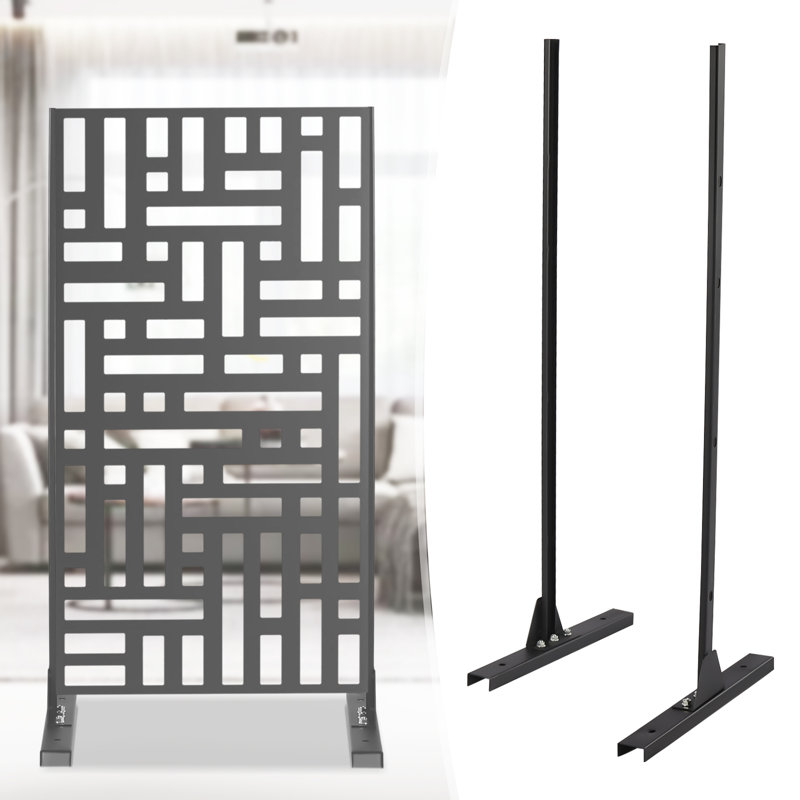 FRONG 74.8'' H Privacy Screen Bracket (Privacy Screen Panels Not ...