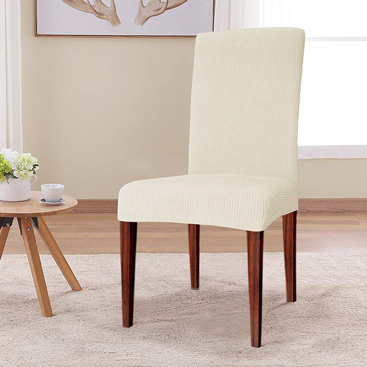 Winston Porter Elegant Knitting Box Cushion Dining Chair Slipcover ...
