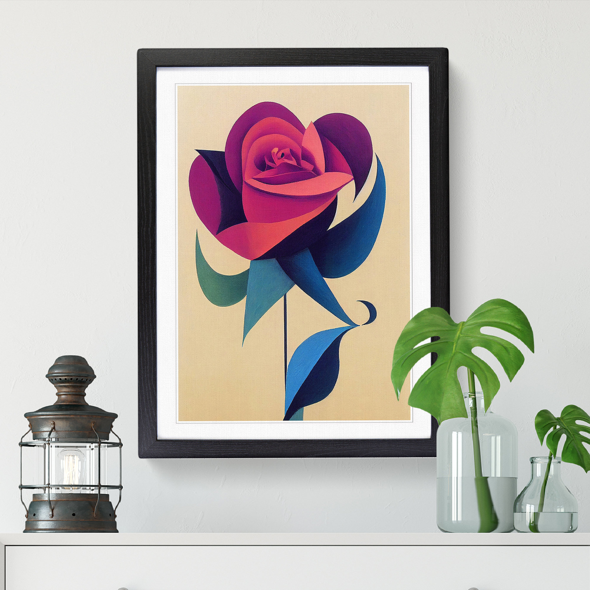 Rosdorf Park Kimballton Rose Flower Abstract Vol.1 - Picture Frame ...