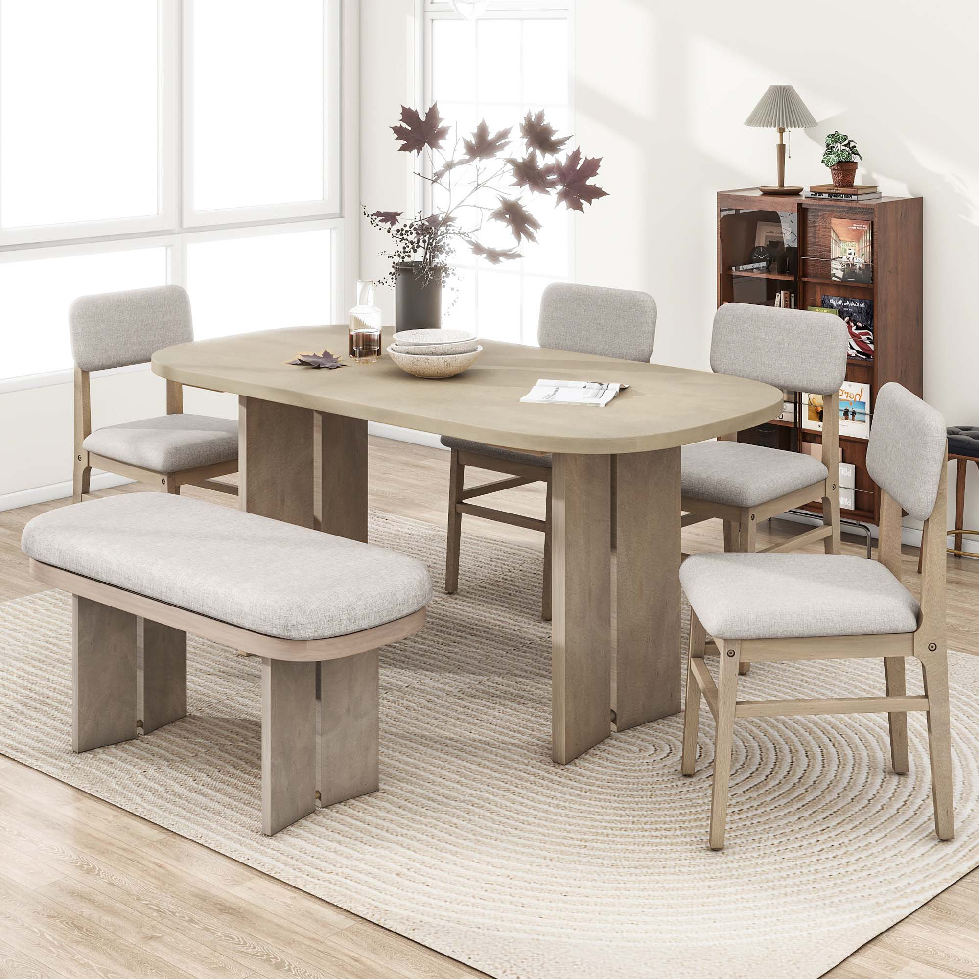 Latitude Run® Foldable Dining Table Set For Small Space, Extendable ...