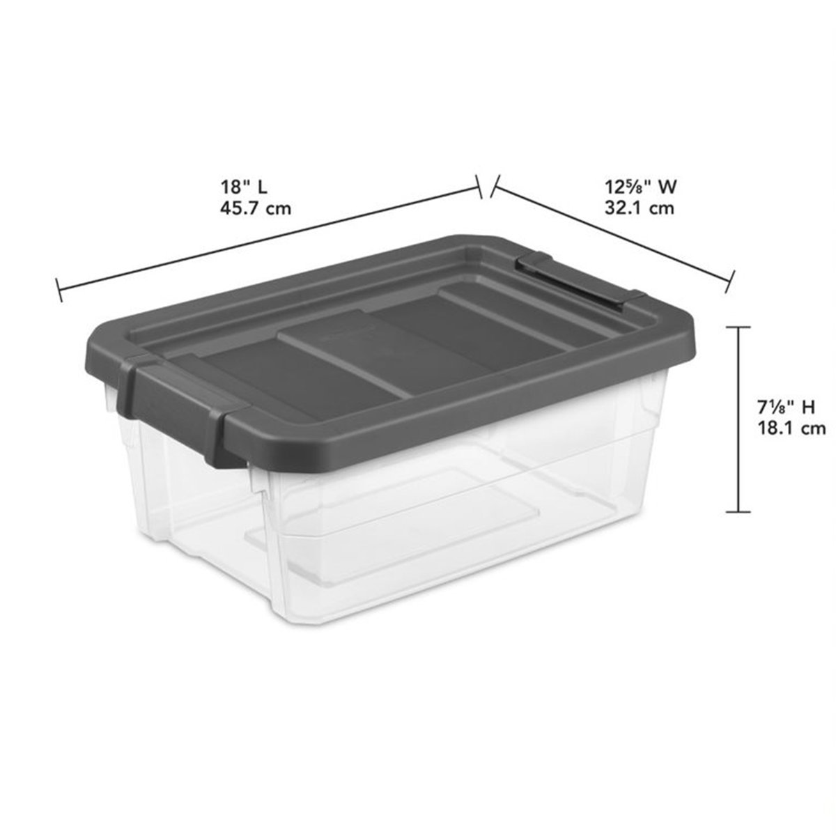 Sterilite Clear Plastic Stacking Storage Containers w/ Lid & Reviews ...