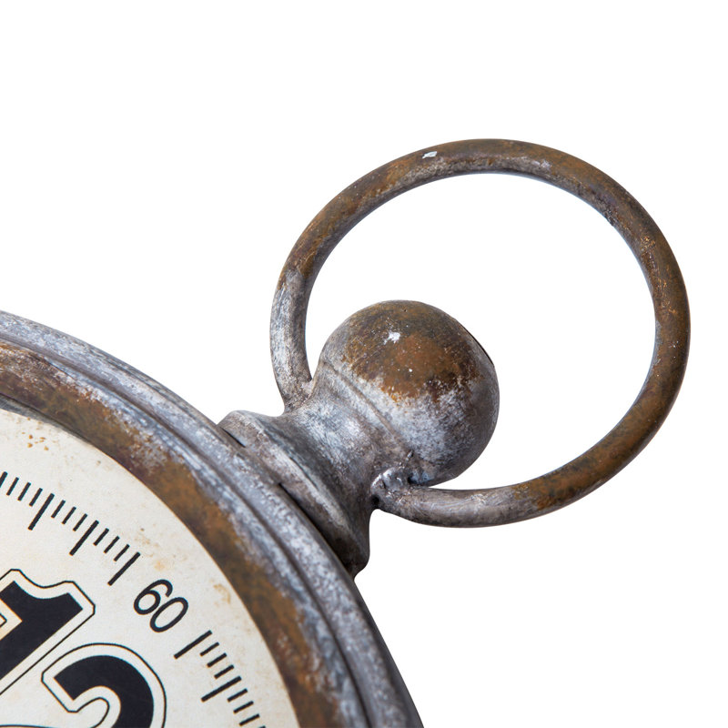 Ophelia & Co. Analog Metal Quartz Tabletop Clock in Gray & Reviews ...