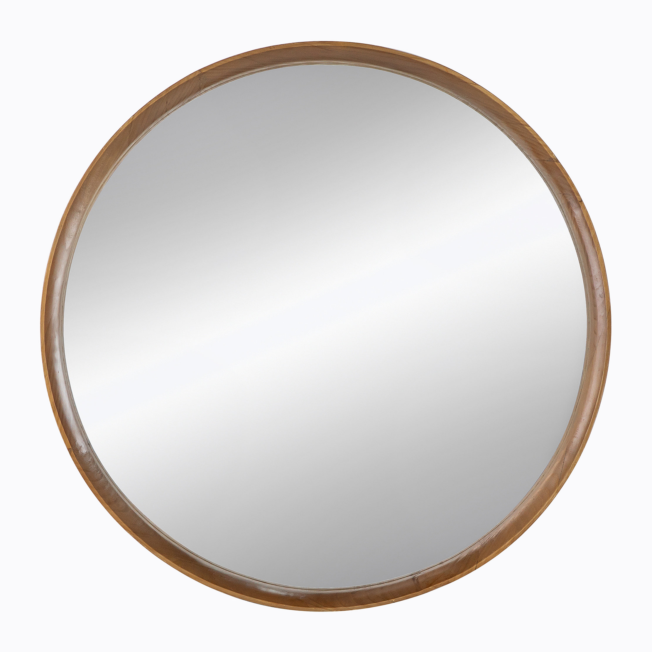 Millwood Pines Frame Vertical Round Mirror | Wayfair