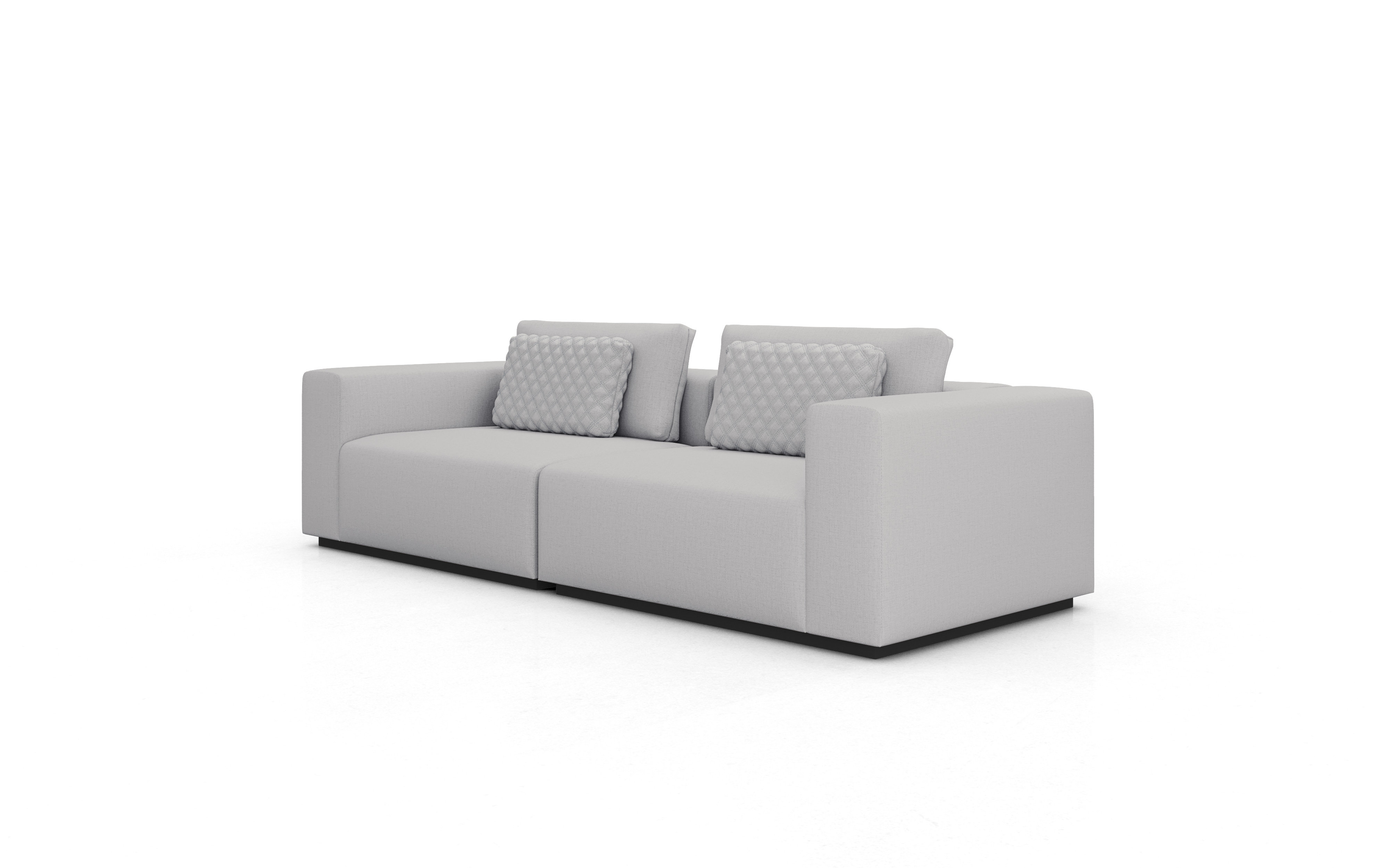 Modloft Spruce Modular Sofa Set 01 In Gris Fabric | Perigold