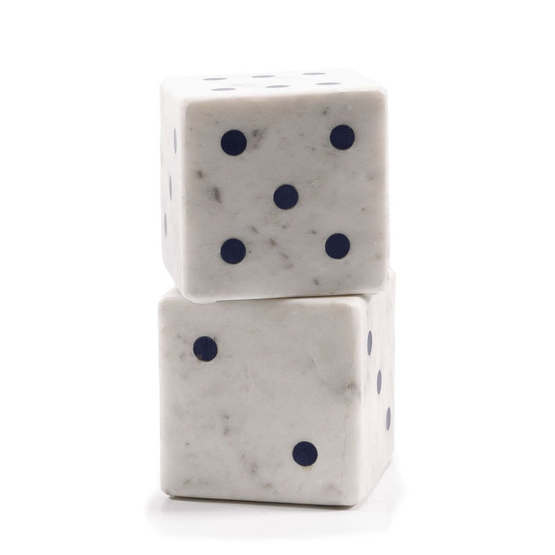 Mercer41 Dados Marmol Deco Marble Dice - Set Of 2 | Wayfair
