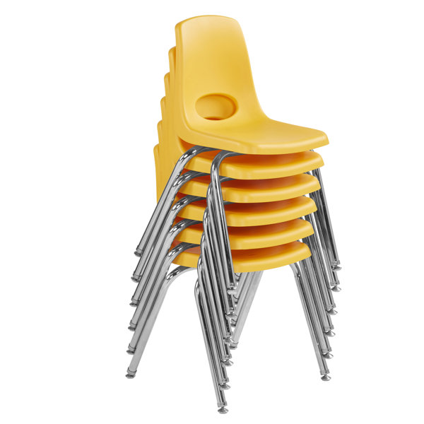 Factory Direct Partners Stacking Classroom Chair ( Set of 6 ) & Reviews ...