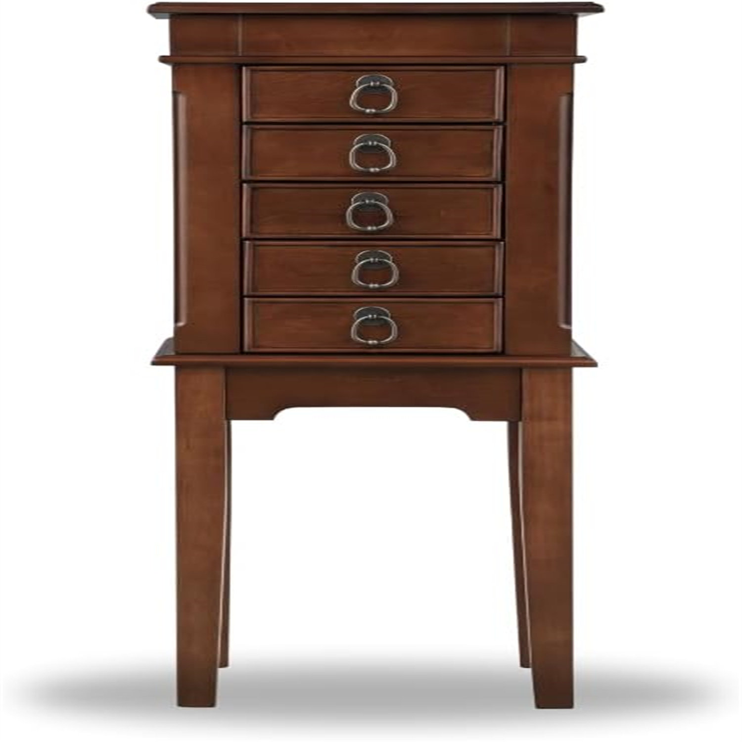 NIERBO Modern Jewelry Armoire With Mirror - Elegant Storage Solution ...