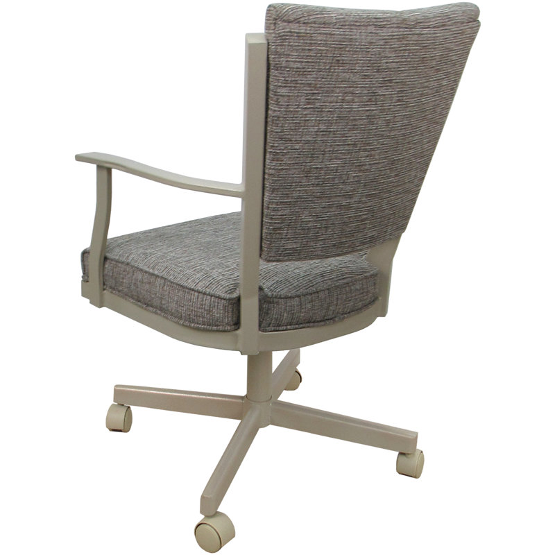 Red Barrel Studio® Swivel Metal Dining Caster Chair | Wayfair