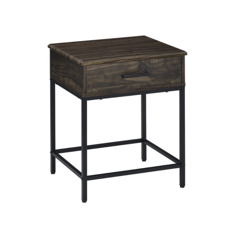 Winston Porter Kuhn 19"W Brown End Table | Wayfair