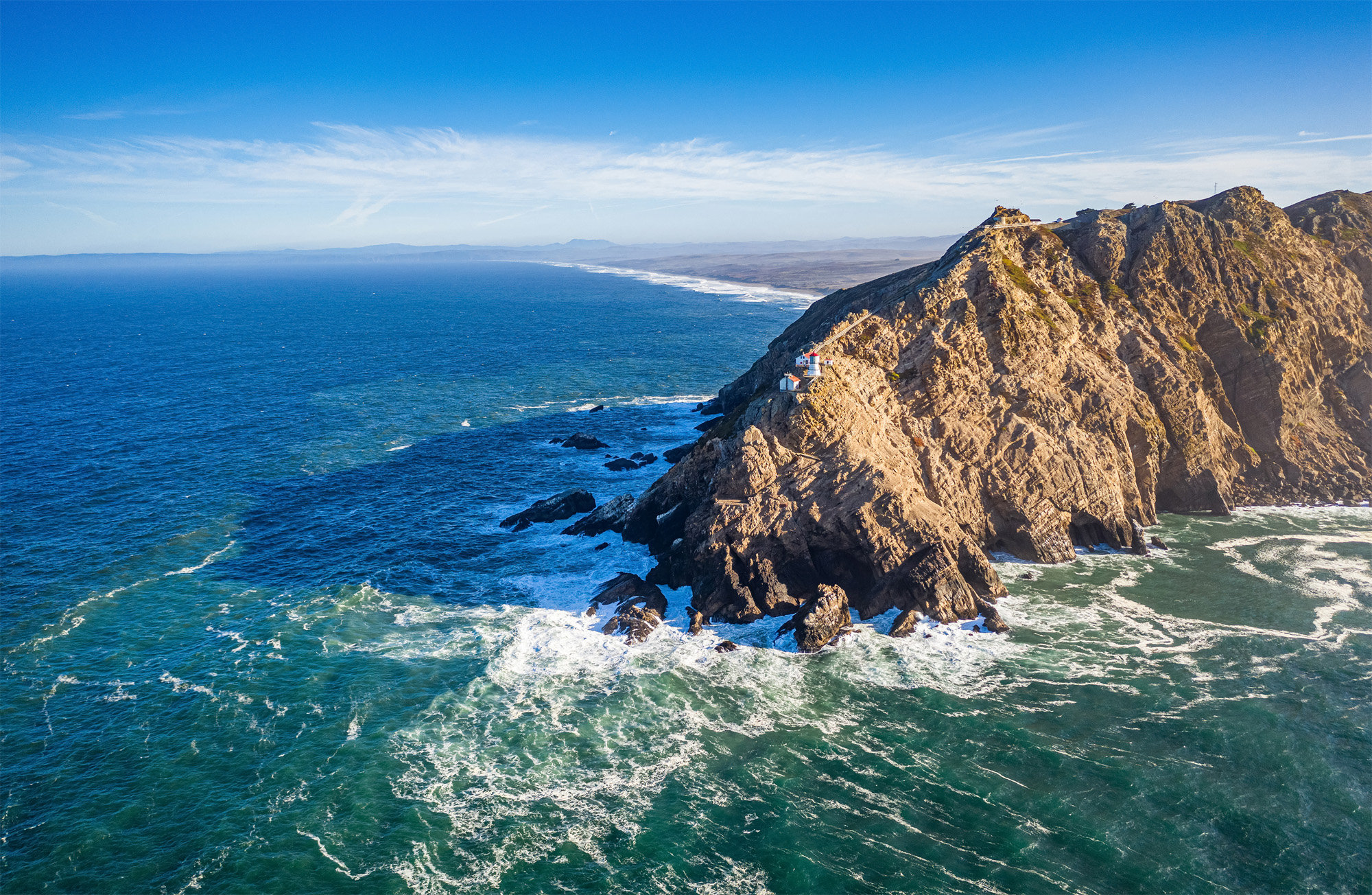 Wendover Art Group Aerial Vista of Point Reyes Lighthouse by Nathan ...